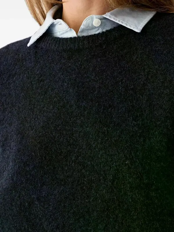 GESTUZ Alpha Short-sleeve Knitted Sweater - Blue