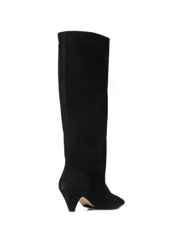 ANNA F. Pointed-toe Kitten-heel Boots