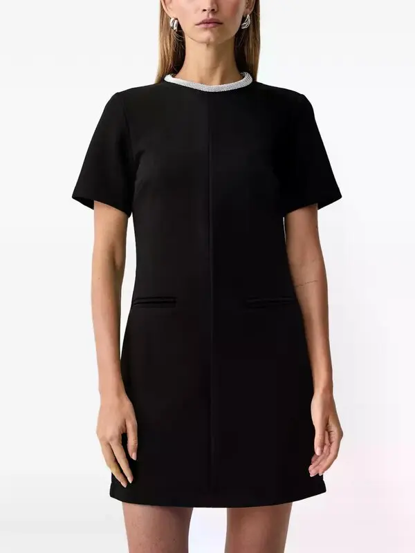 SILVIAN HEACH Crystal-embellished Short-sleeve Mini Dress