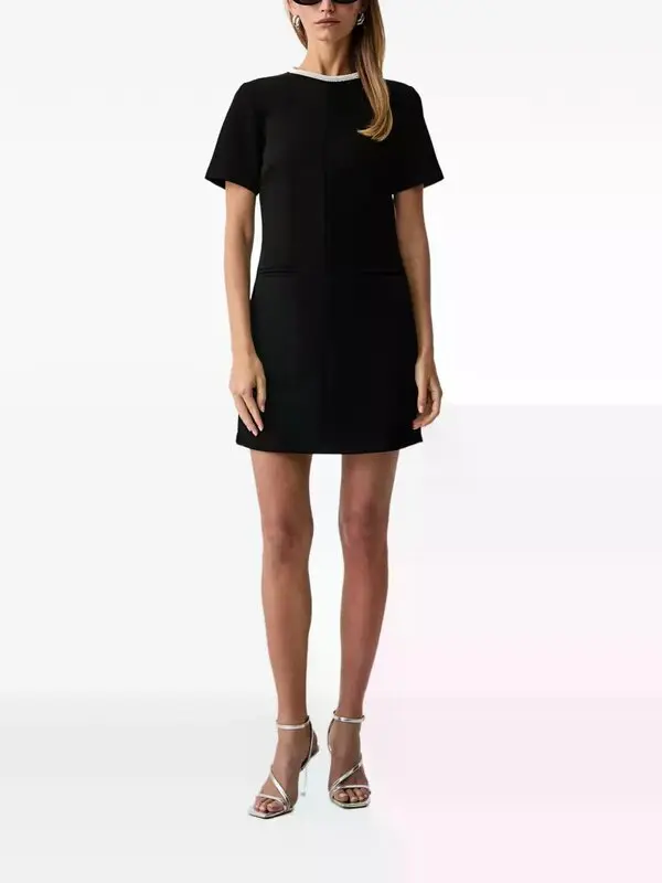SILVIAN HEACH Crystal-embellished Short-sleeve Mini Dress