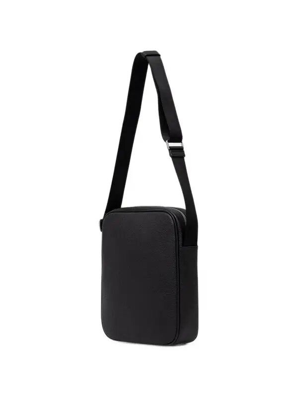 TRUSSARDI Medium Logo-print Pebbled Messenger Bag