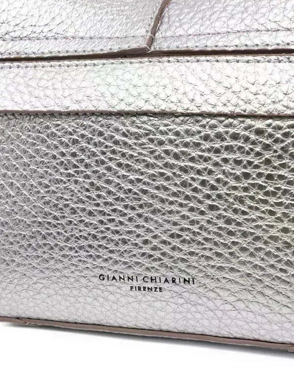 GIANNI CHIARINI Helena Round Grainy-leather Shoulder Bag
