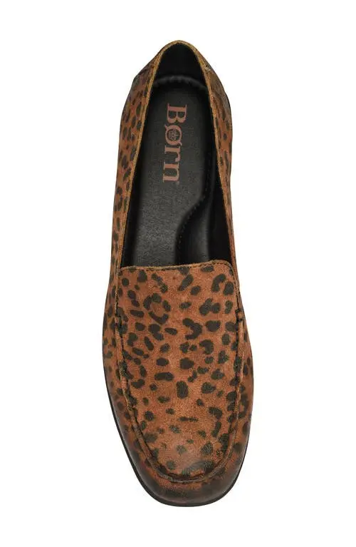 BØRN Fawn Loafer - Natural Leopard Suede