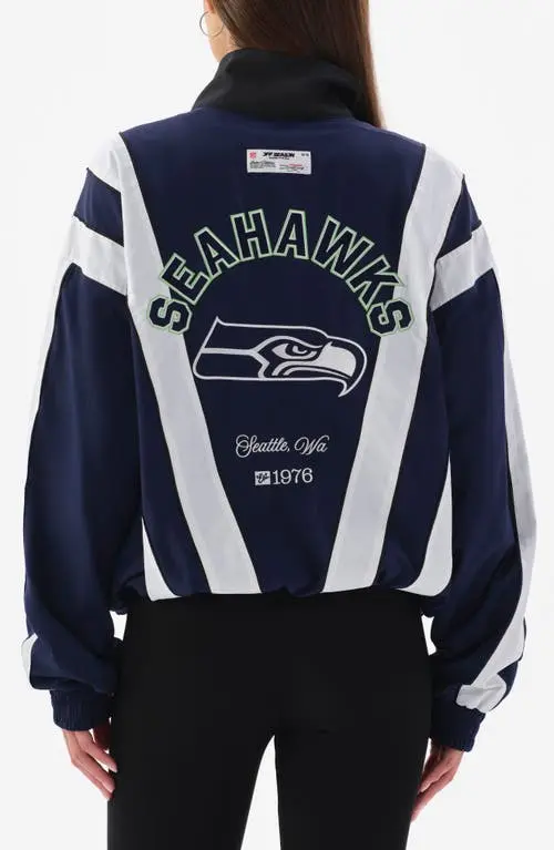 OFF SEASON Colorblock Windbreaker Jacket - Navy