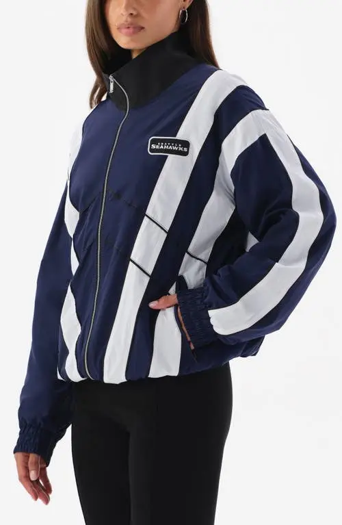 OFF SEASON Colorblock Windbreaker Jacket - Navy
