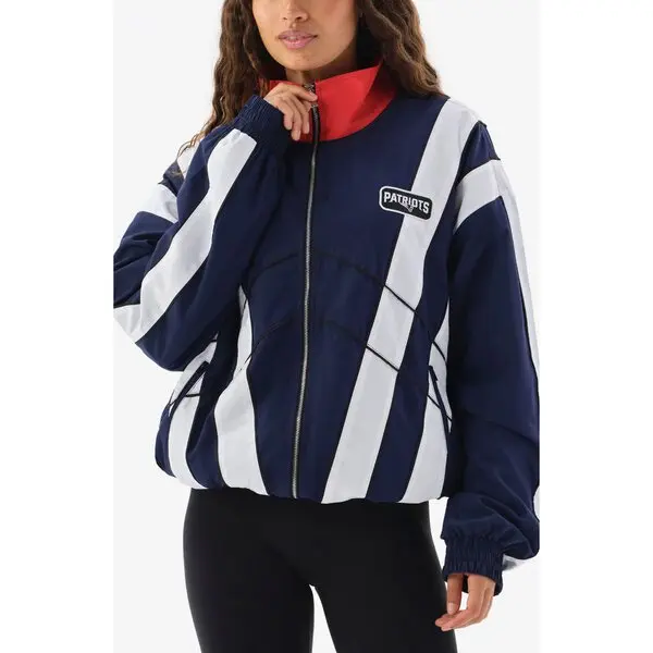 OFF SEASON Colorblock Windbreaker Jacket - Navy