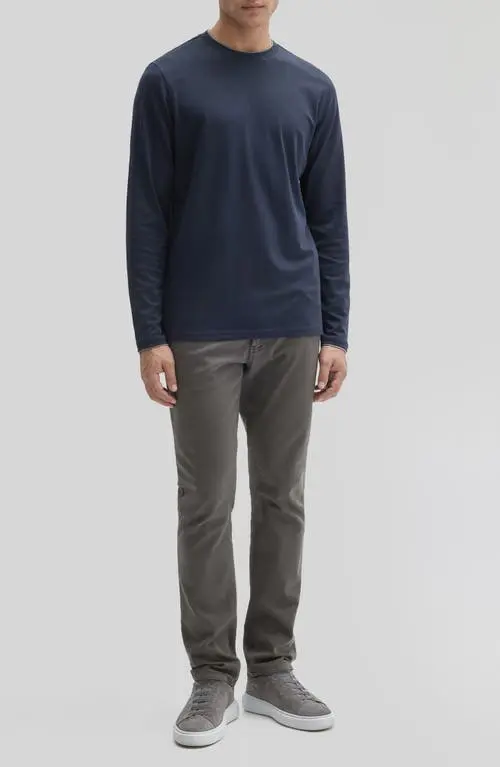 Robert Barakett Georgia Pima Cotton Long Sleeve T-shirt - Dark Caspian