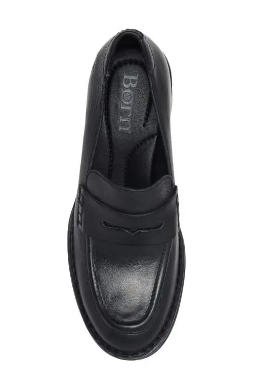 BØRN Valeria Loafer - Black Leather