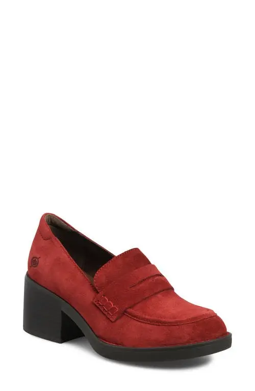 BØRN Valeria Loafer - Red Suede