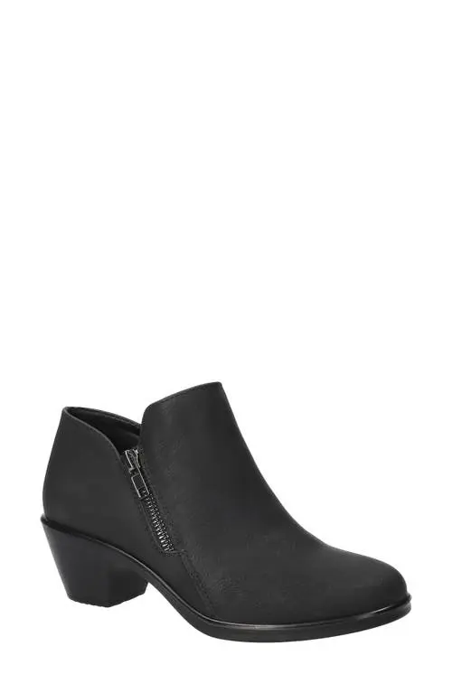 EASY WORKS BY EASY STREET Arbor Faux Leather Ankle Bootie - Black Matte