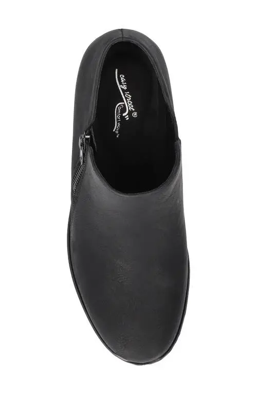 EASY WORKS BY EASY STREET Arbor Faux Leather Ankle Bootie - Black Matte