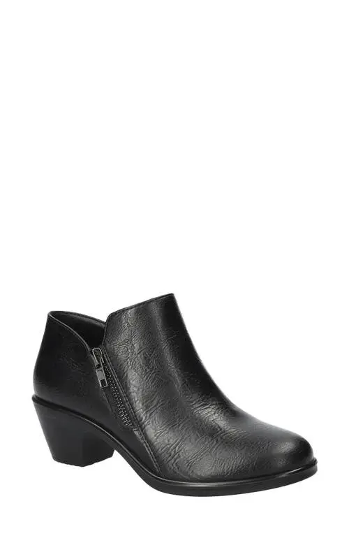 EASY WORKS BY EASY STREET Arbor Faux Leather Ankle Bootie - Black