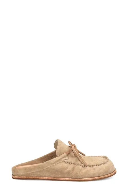 Kork-Ease® Alize Leather Flat Mule - Taupe Suede