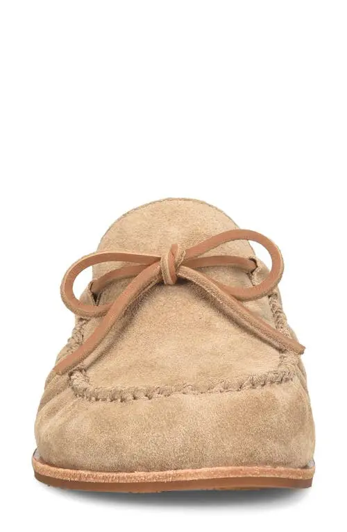 Kork-Ease® Alize Leather Flat Mule - Taupe Suede