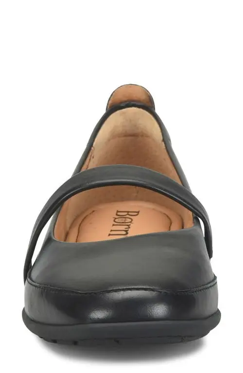 BØRN Fianna Leather Mary Jane Flat - Black Leather
