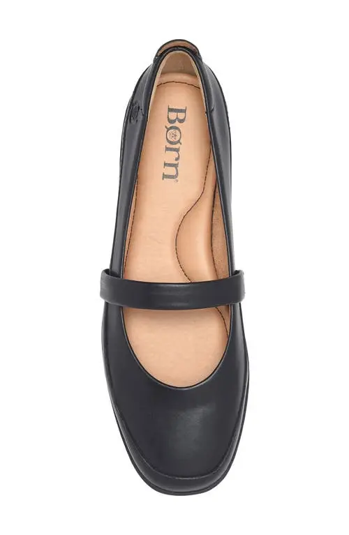 BØRN Fianna Leather Mary Jane Flat - Black Leather