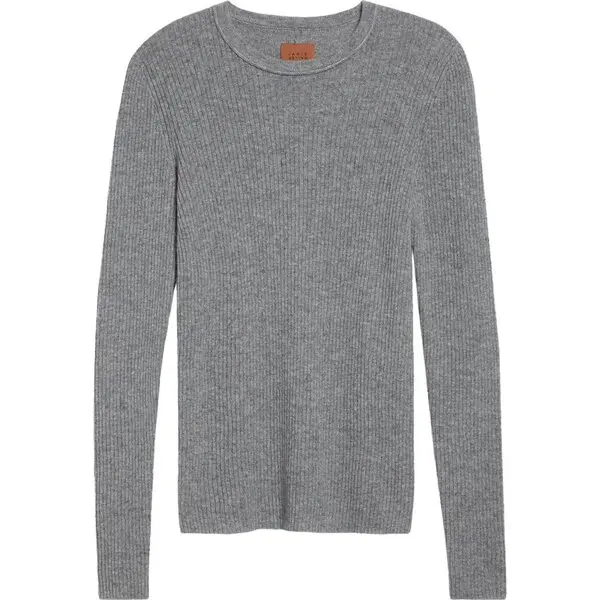JAMIE HALLER The Rib Slim Cashmere Sweater - Graphite