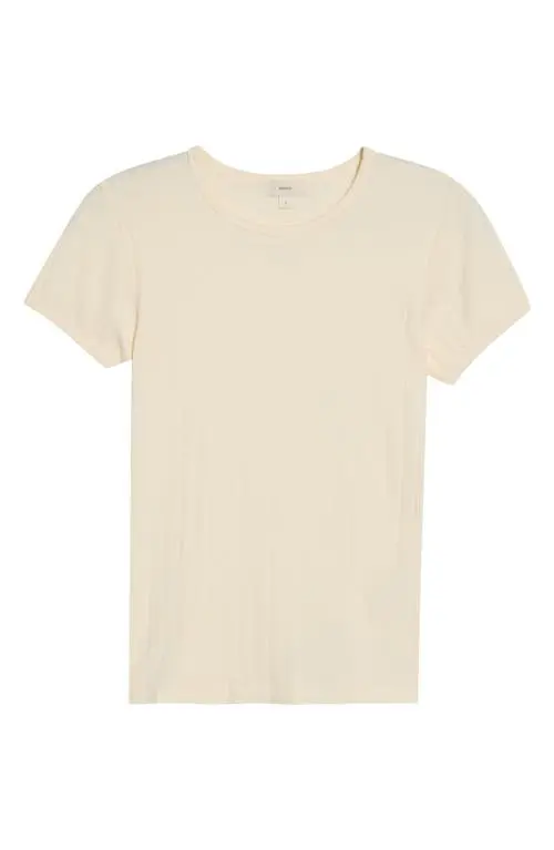 Donni. The Pointelle Organic Cotton Baby T-shirt - Creme