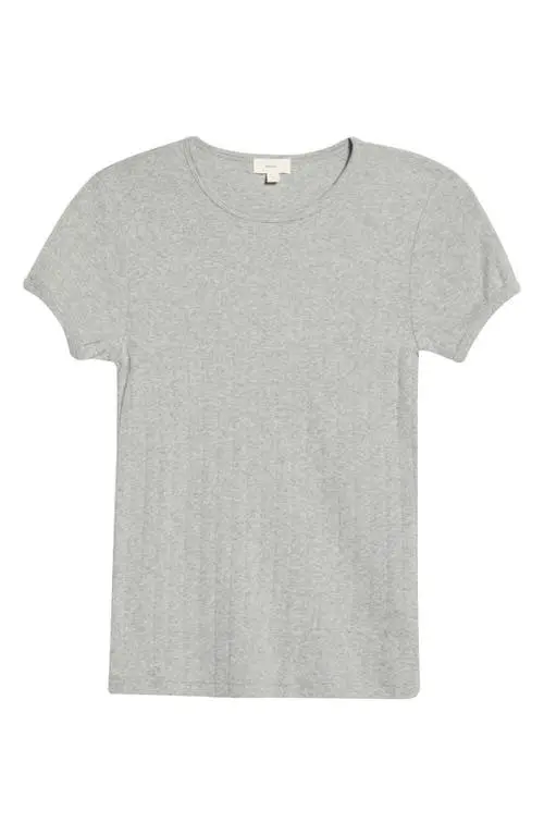 Donni. The Pointelle Organic Cotton Baby T-shirt - Heather Grey
