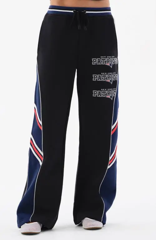 OFF SEASON Colorblocked Fleece Straight Leg Pants - Black/patriots
