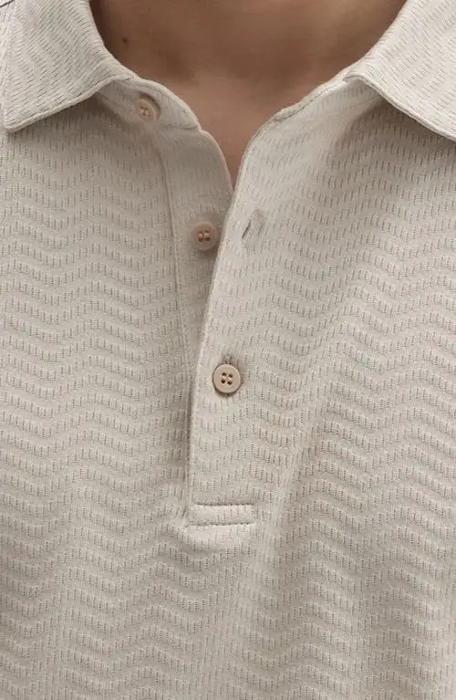 Robert Barakett Hernando Long Sleeve Cotton Polo