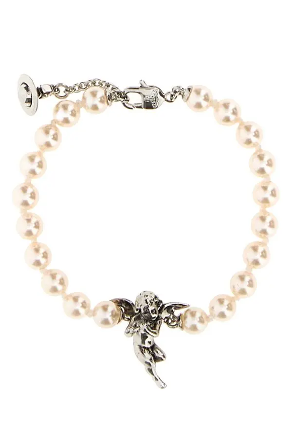 VIVIENNE WESTWOOD Ivory Pearls Putti Bracelet - White