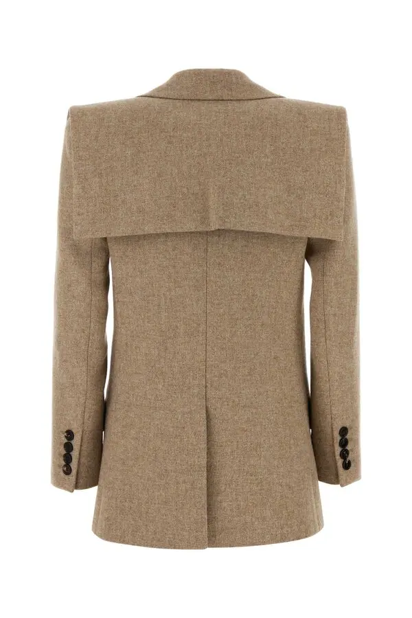 Chloé Beige Stretch Wool Blazer