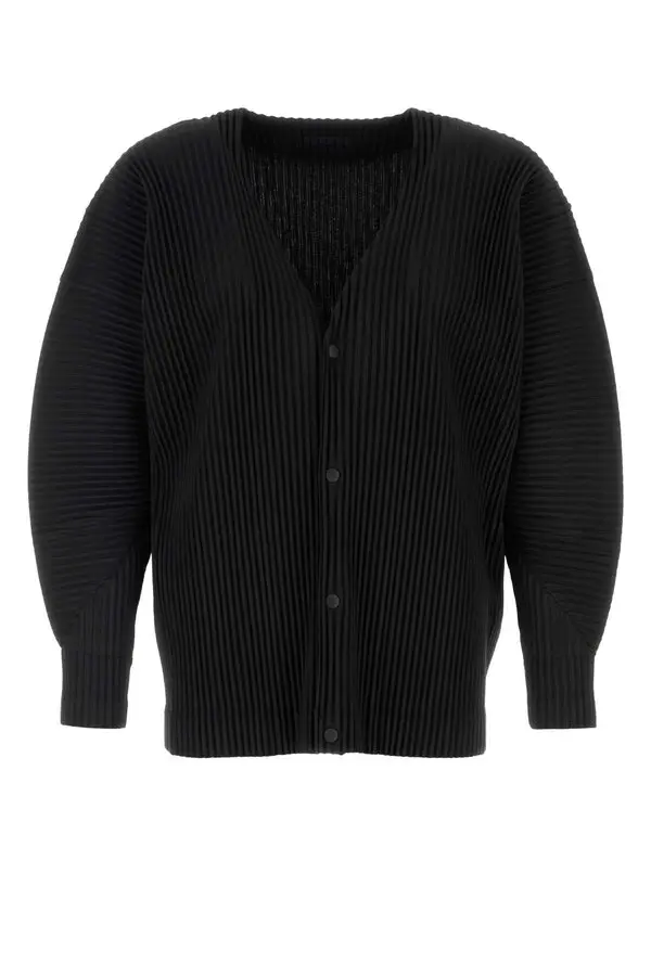 Issey Miyake Polyester Cardigan - Black