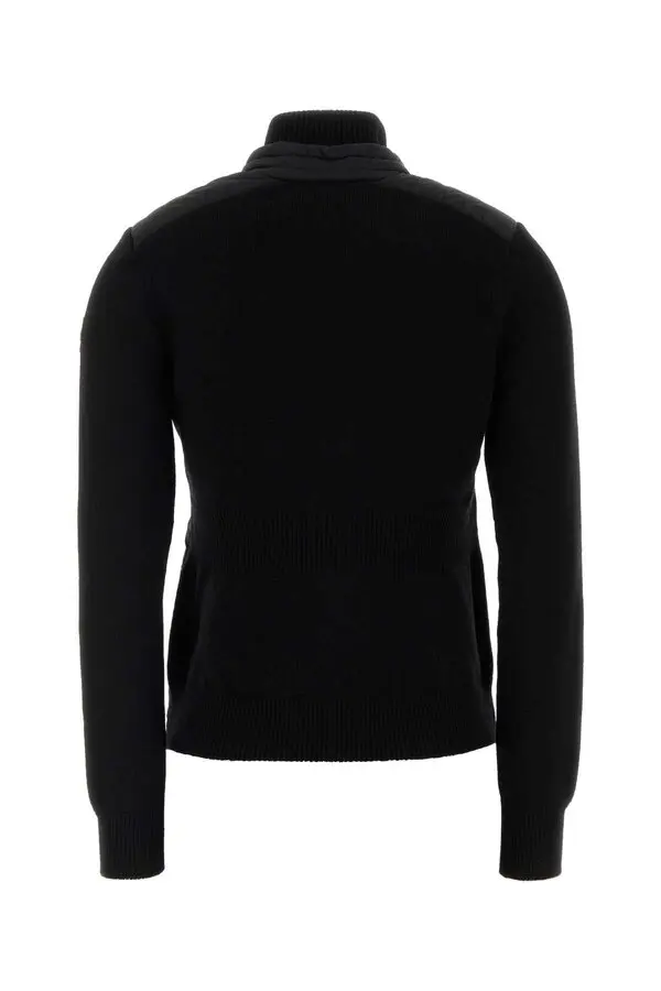 Moncler Nylon And Knit Cardigan