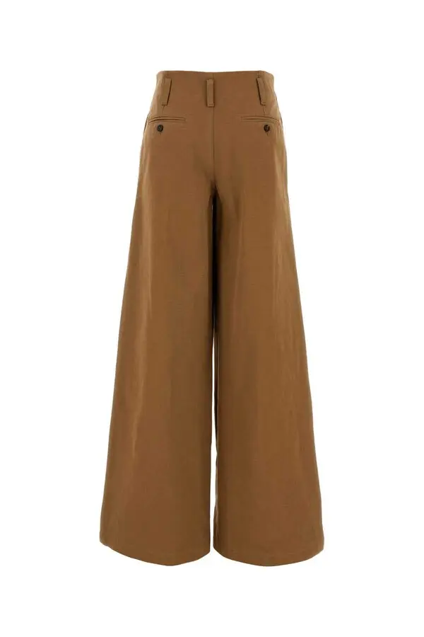 Chloé Cotton Wide-leg Pant
