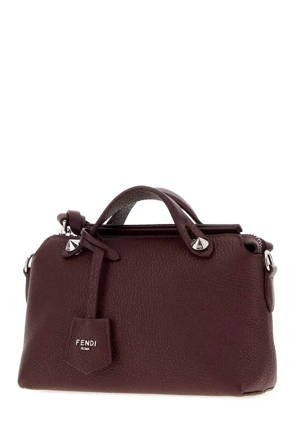Fendi Grape Leather Mini The Way Soft Handbag - Purple