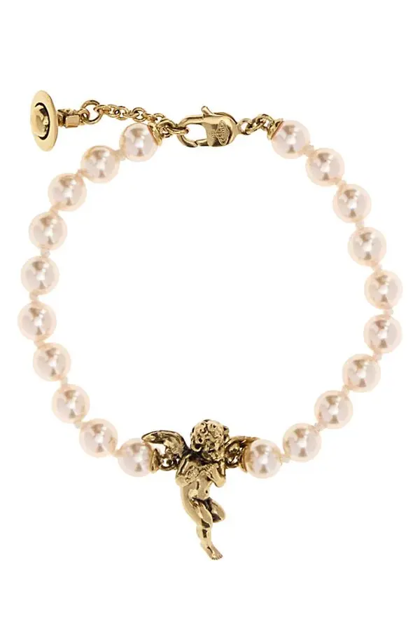 VIVIENNE WESTWOOD Ivory Pearls Putti Bracelet - White