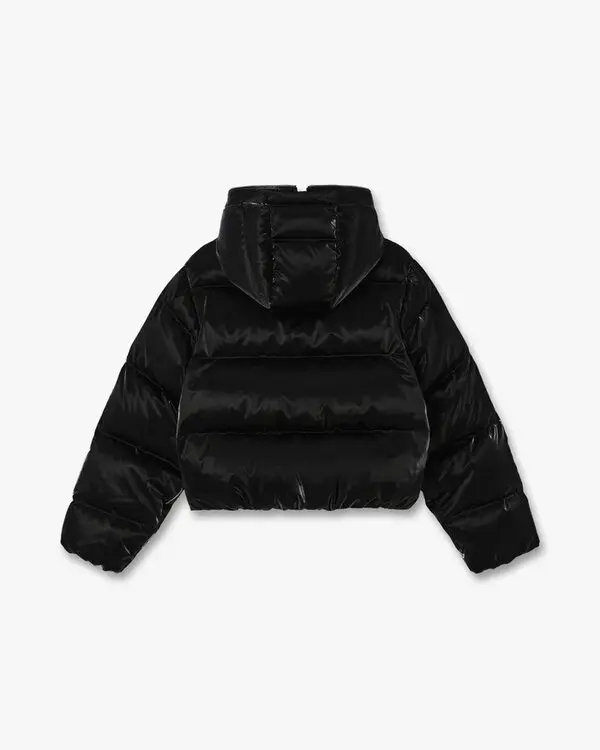 Casablanca Cropped Quilted Hooded Jacket