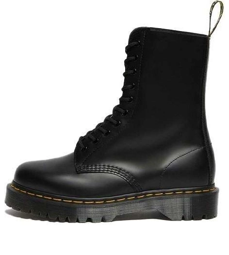 Dr. Martens 1490 Bex Smooth Leather Mid Calf Boots - Black