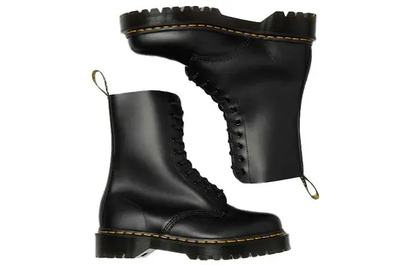 Dr. Martens 1490 Bex Smooth Leather Mid Calf Boots