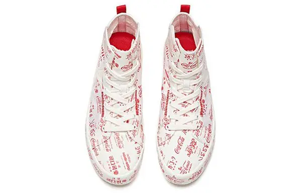 ANTA X Coca Cola Canvas High 'white Red - White/red