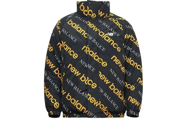NEW BALANCE Reversible Puffer Coat Asia Sizing 'black Yellow