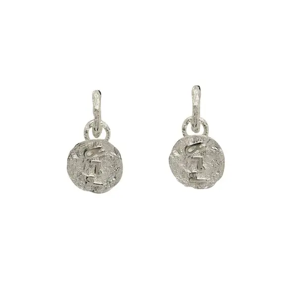 CLAIRE HILL DESIGNS F This Sh** Huggie Hoops - Silver