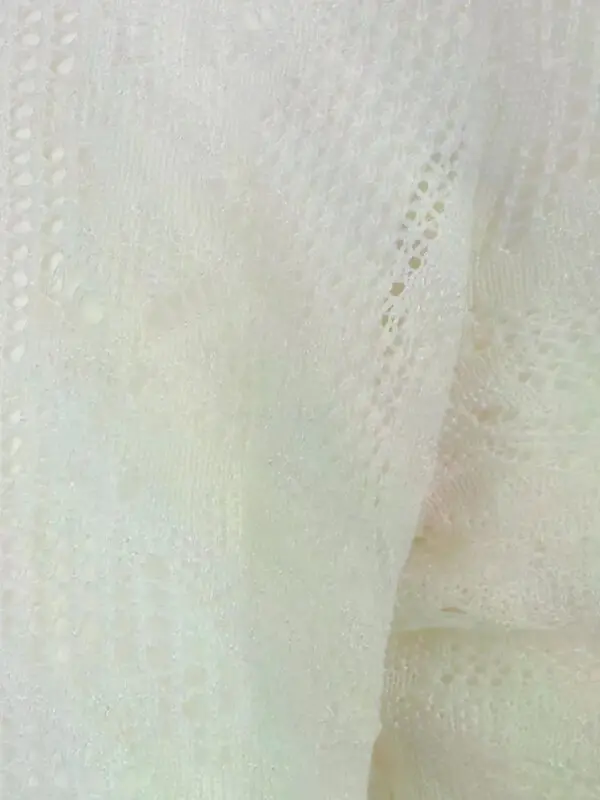 Gabriela Hearst Waite Lace-knit High-neck Long-sleeved Blouse