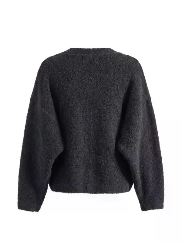 ACUPUNCTURE 1993 Safety-pin Bouclé Cardigan