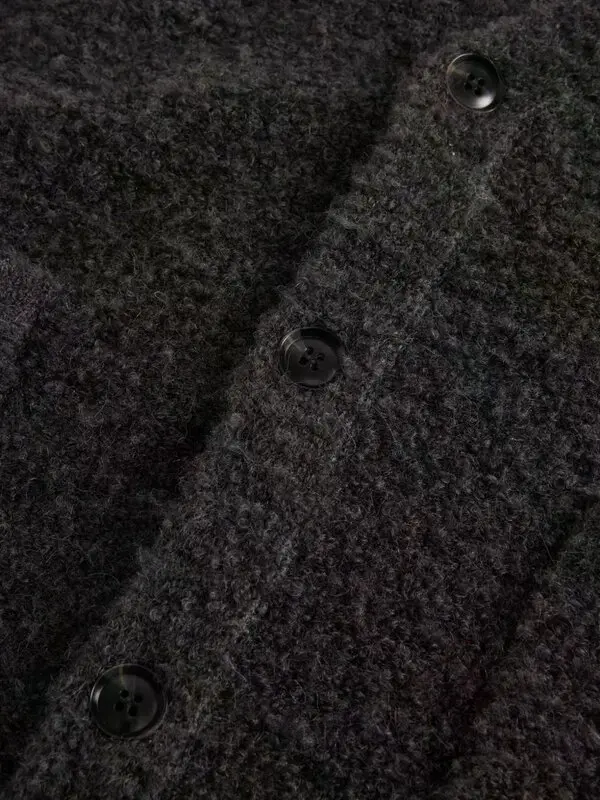 ACUPUNCTURE 1993 Safety-pin Bouclé Cardigan
