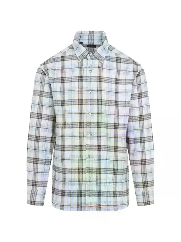 Brioni Checked Cotton Shirt