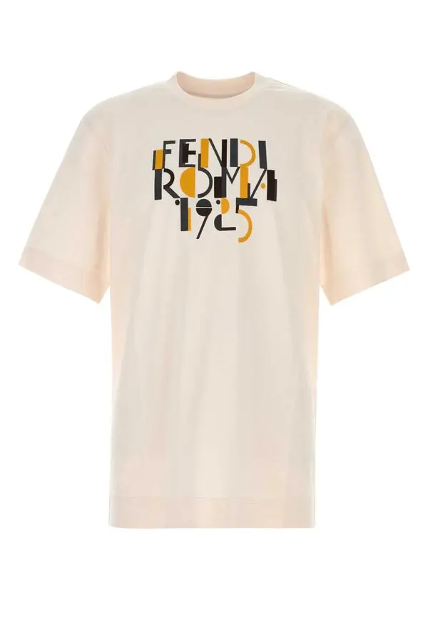 Fendi Ivory Cotton T-shirt - White