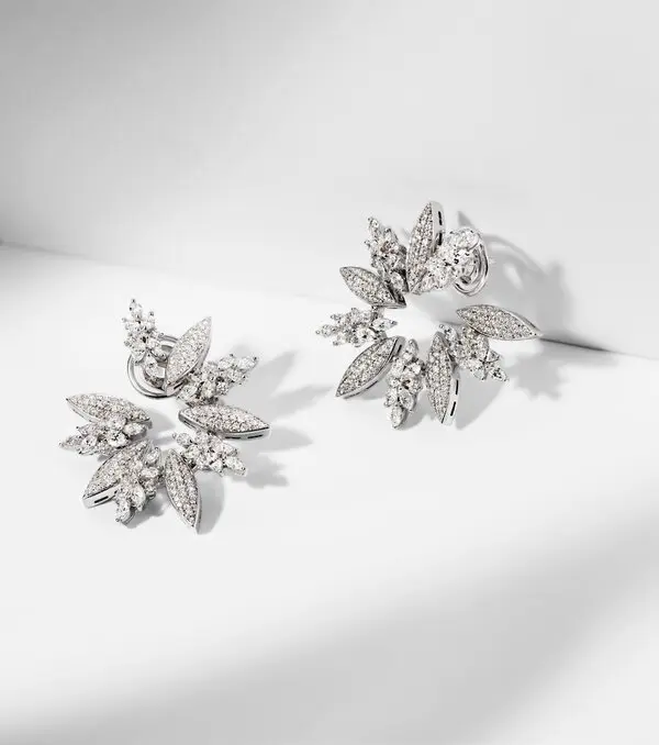 Yeprem Y-couture 18kt White Gold Earrings With Diamonds
