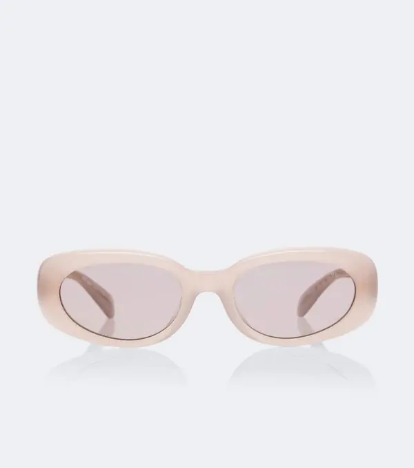 Miu Miu Signature Oval Sunglasses - Pink