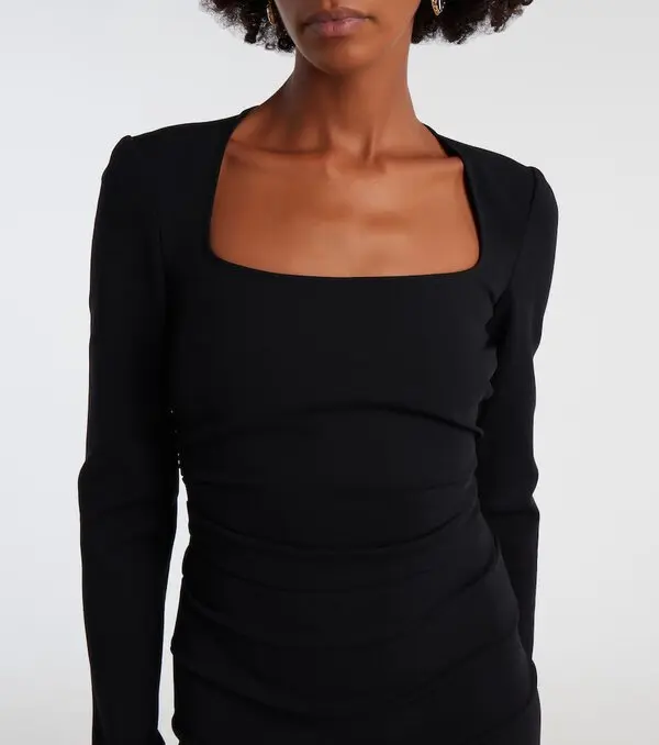 Dolce & Gabbana Ruched Jersey Midi Dress