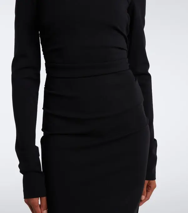 Dolce & Gabbana Ruched Jersey Midi Dress