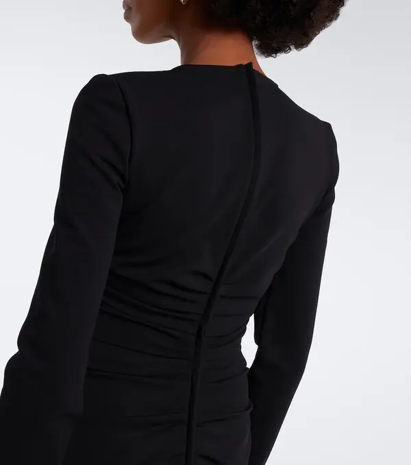 Dolce & Gabbana Ruched Jersey Midi Dress