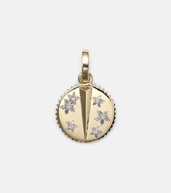 FOUNDRAE Resilience Blossoms 18kt Pendant With Diamonds