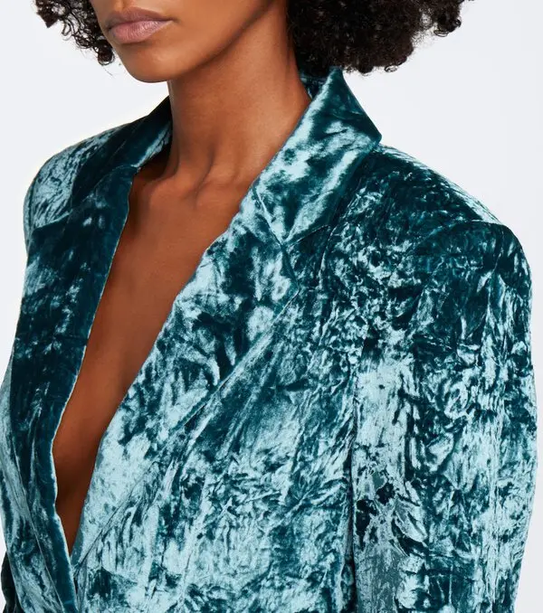 Ulla Johnson Ellery Belted Velvet Blazer